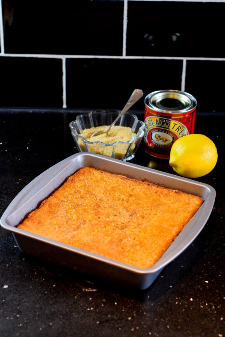 Easy Oven-Baked Treacle Sponge Pudding - Sweet Mouth Joy