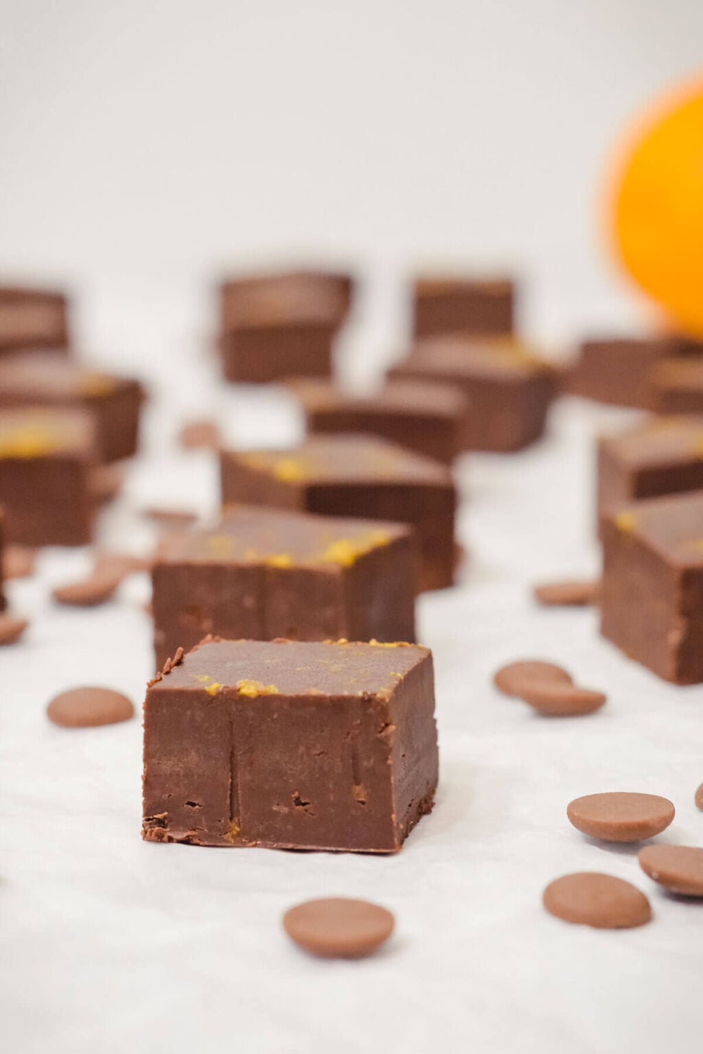 Easy Chocolate Orange Fudge - Sweet Mouth Joy