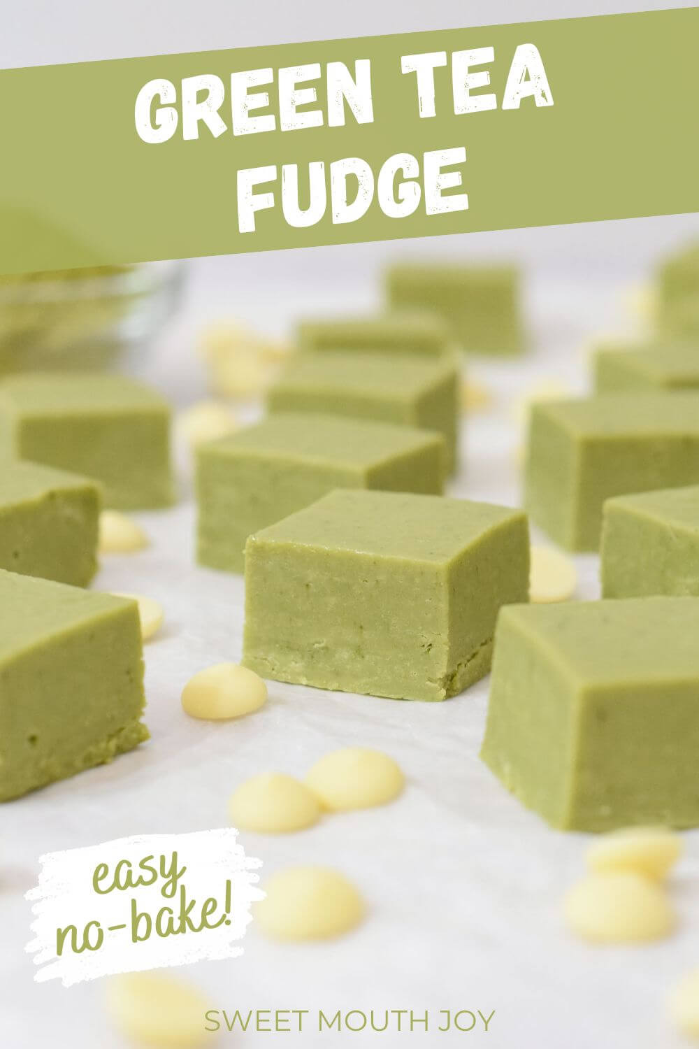 BEST Easy Matcha Fudge - Sweet Mouth Joy