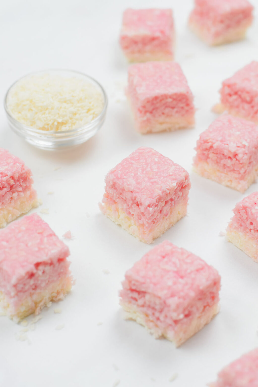 3-Ingredient Old Fashioned Coconut Ice - Sweet Mouth Joy