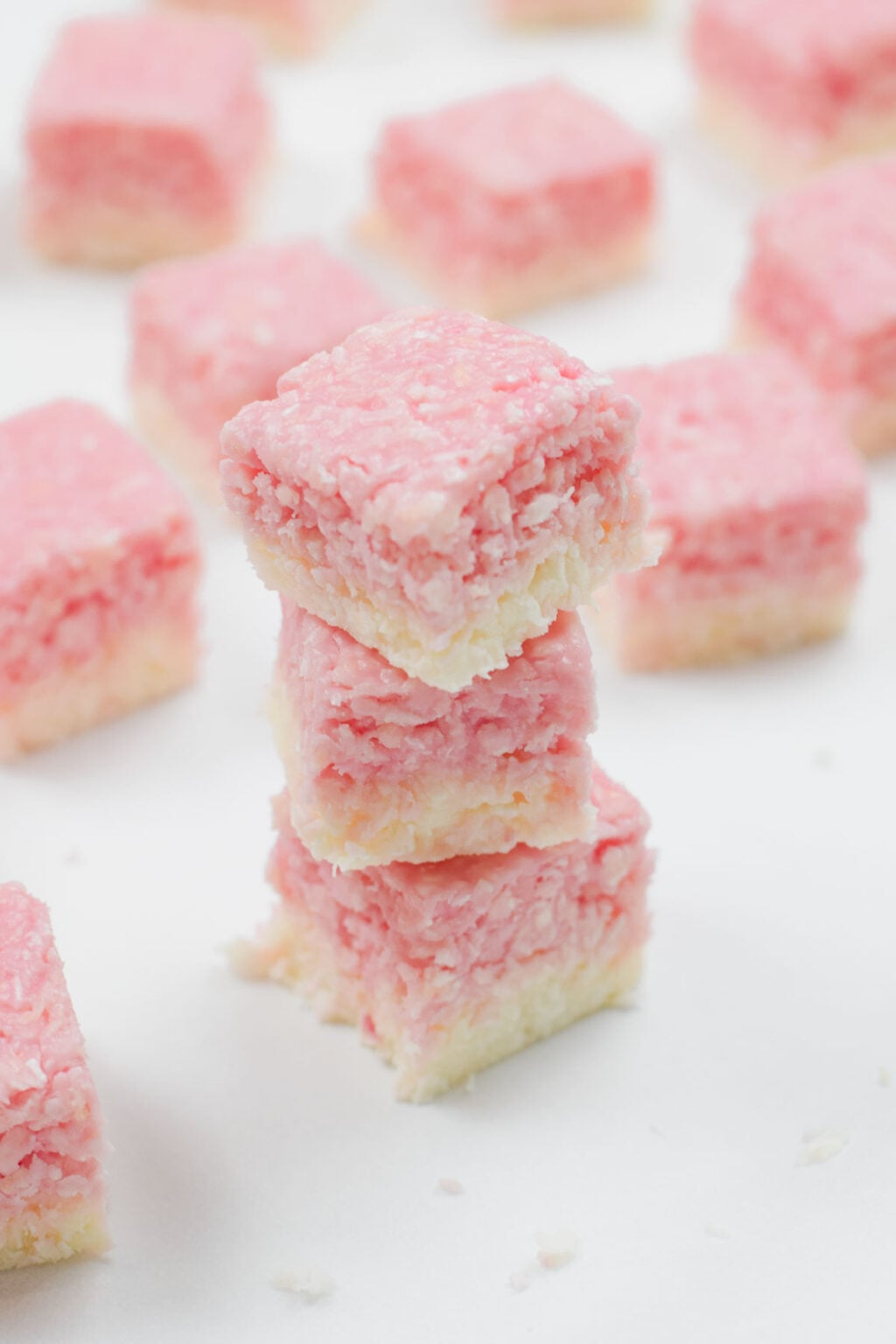 3-Ingredient Old Fashioned Coconut Ice - Sweet Mouth Joy